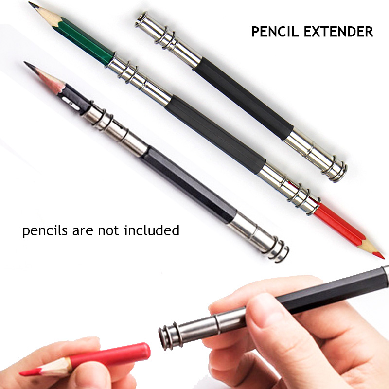1 Pce Adjustable Pencil Extender Drawing Art Supplies School Office ...