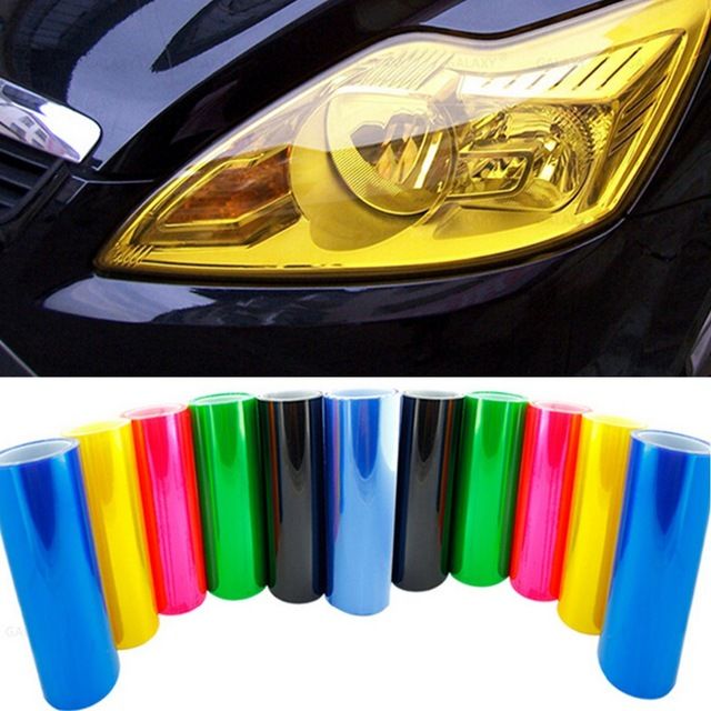40 cm x 10 cm Tinted Sticker HeadLamp | Shopee Malaysia
