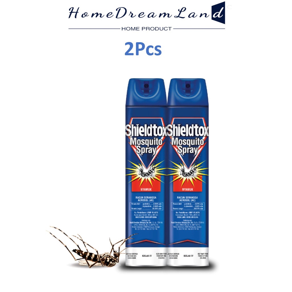 Shieldtox Mosquito Aerosol Spray – 800ml x 3[Triple Pack]800ml x 2[Twin ...