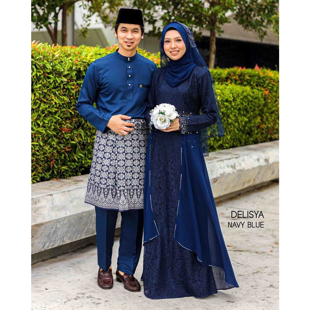 [𝐃𝐑𝐄𝐒𝐒 𝐃𝐄𝐋𝐈𝐒𝐘𝐀][𝐍𝐀𝐕𝐘 𝐁𝐋𝐔𝐄]FULL SET|COUPLE SET|DRESS NIKAH|DRESS TUNANG ...