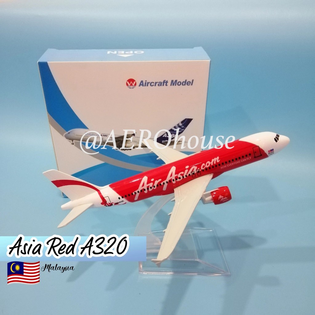Latest Aeroplane/125Aircraft Model-AIRASIA Airlines A320 with 16cm ...