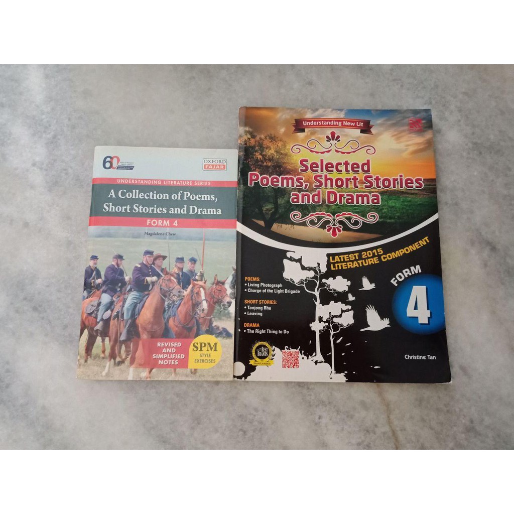 Form 4 Collection of Poems, Short Stories and Drama (2 in 1) | Shopee ...