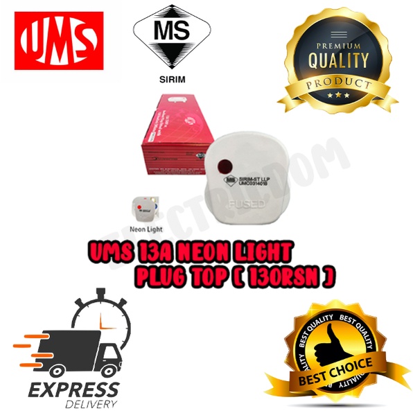 UMS 13A 15A 3 Pin Plug Top with SIRIM PT150R , PT130R-S, PT130 ...
