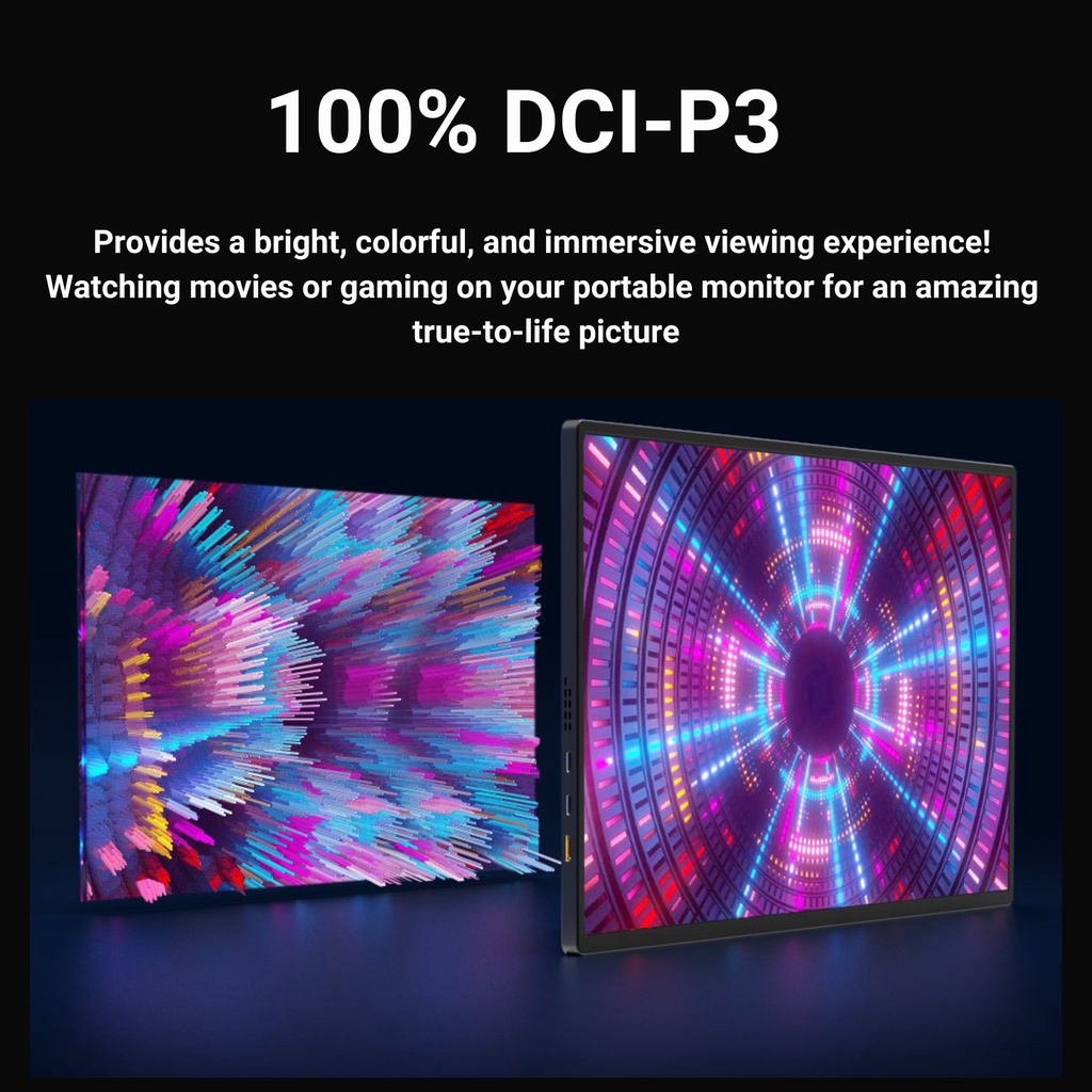 IRGOTECH 16'' 2K Portable Gaming Monitor, 120HZ Portable Monitor with ...