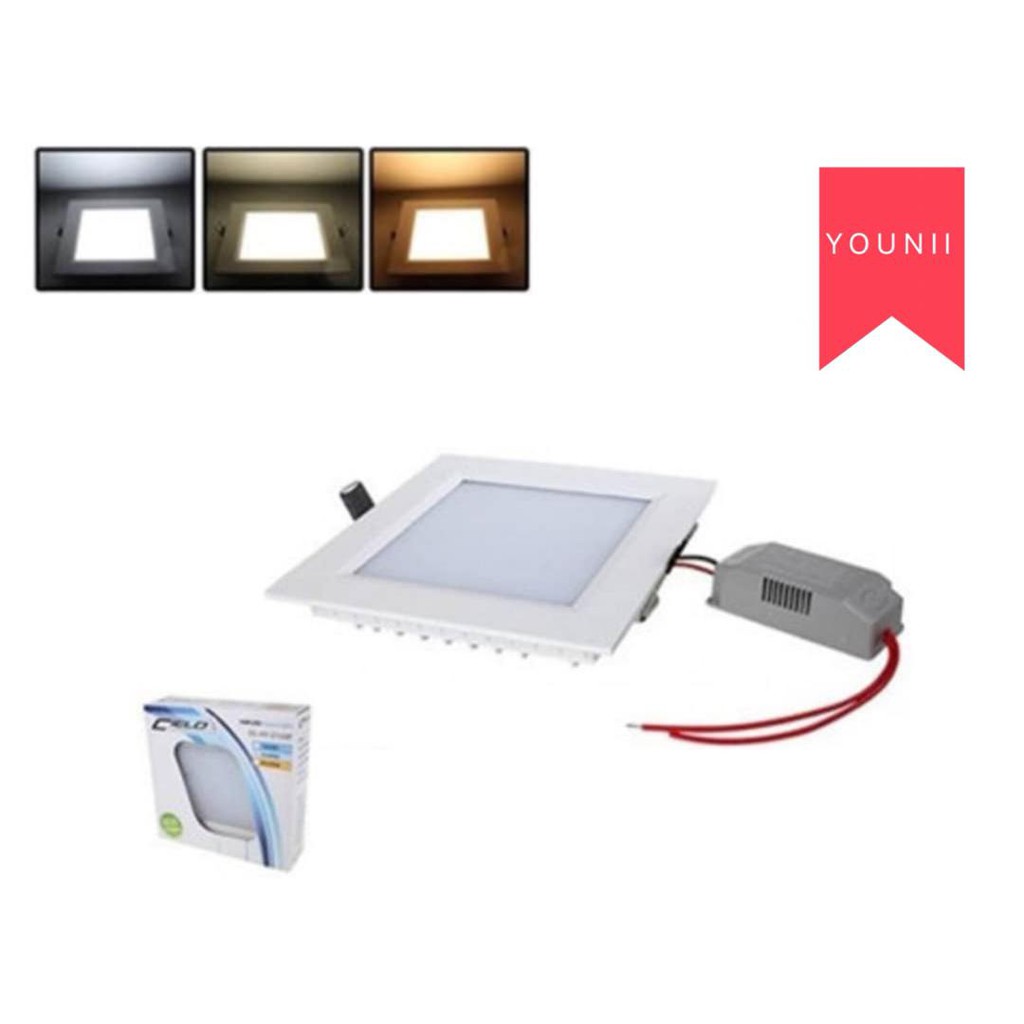[READY STOCK] CEILO GLASS PANEL DOWNLIGHT LED 4” 6” / LAMPU DOWNLIGHT ...