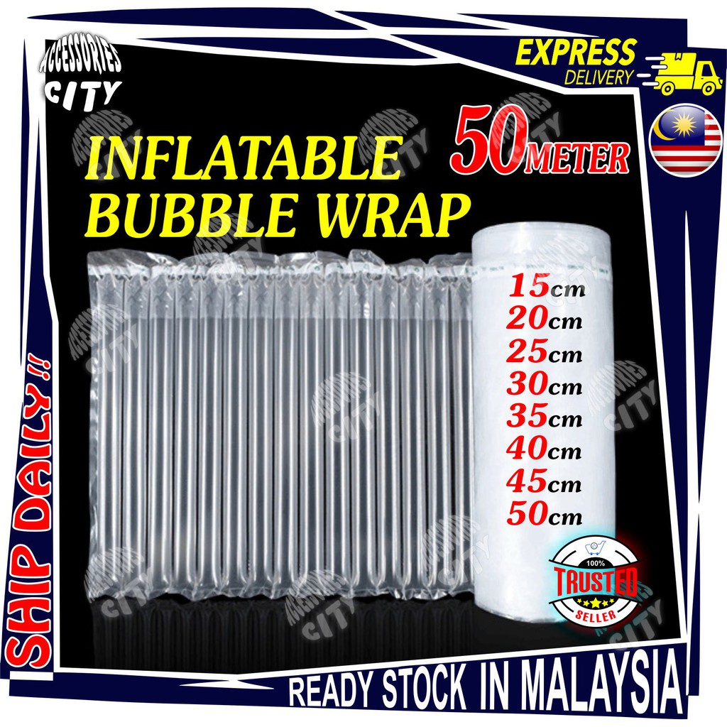 Inflatable Air Bubble Wrap Air Packaging Protective Air Bubble Tube 50 ... Inflatable Air Bubble Wrap Air Packaging Protective Air Bubble Tube 50 ...