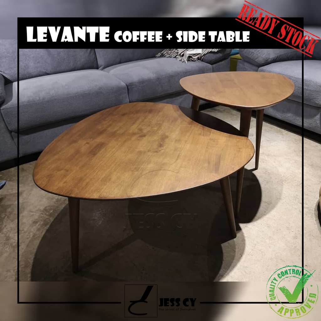 LEVANTE COFFEE TABLE / SIDE TABLE / 2 IN 1 / LIVING ROOM / SIMPLE STYLE / MEJA KOPI / JESS CY ...