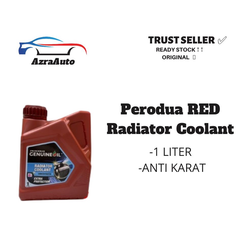 Perodua Radiator Coolant RED 1Liter Coolant Antifreeze For All Perodua ...