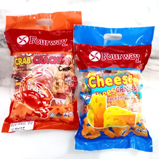 Fourway Crab, Cheese Cracker bundle (5pkt x 45g) | Shopee Malaysia