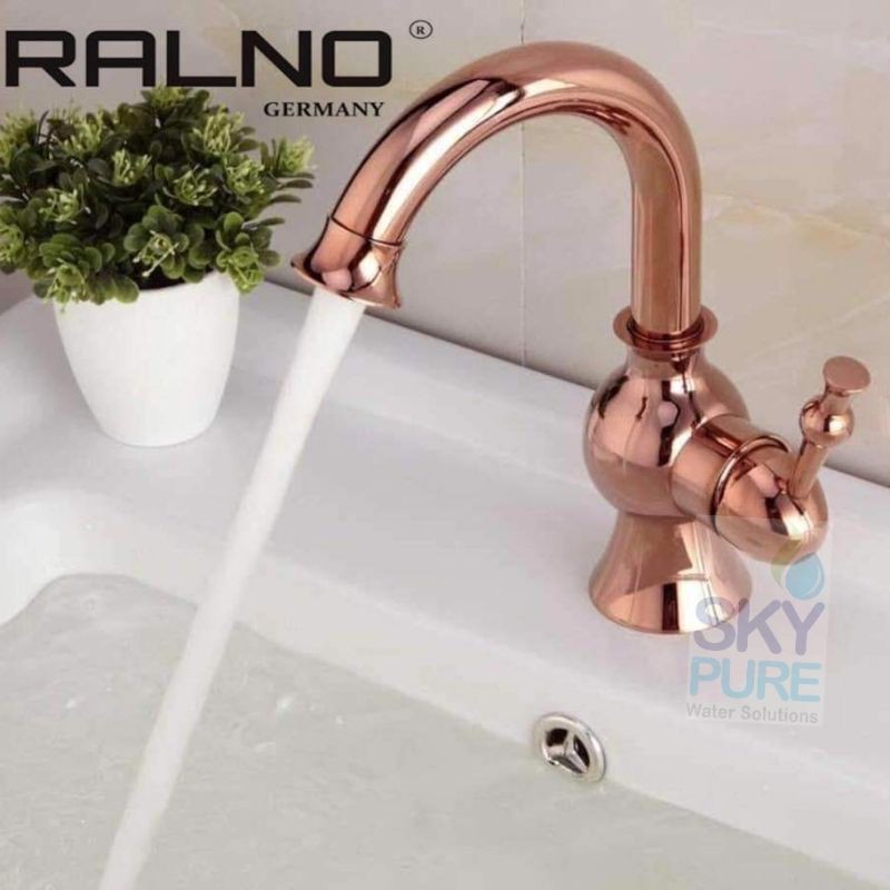RALNO Rose Gold Basin Mixer RAL-1101M Basin Pillar Tap Antique Rose ...