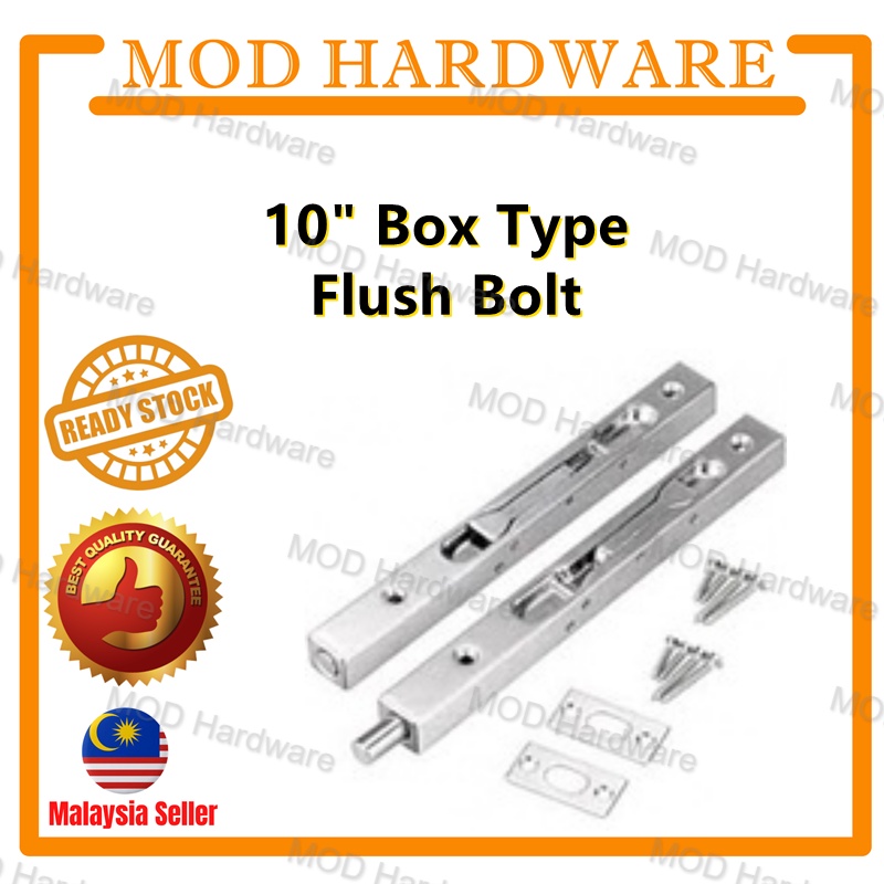 10 inch Box Type Flush Bolt - Stainless Steel Door Action Flush Bolt ...