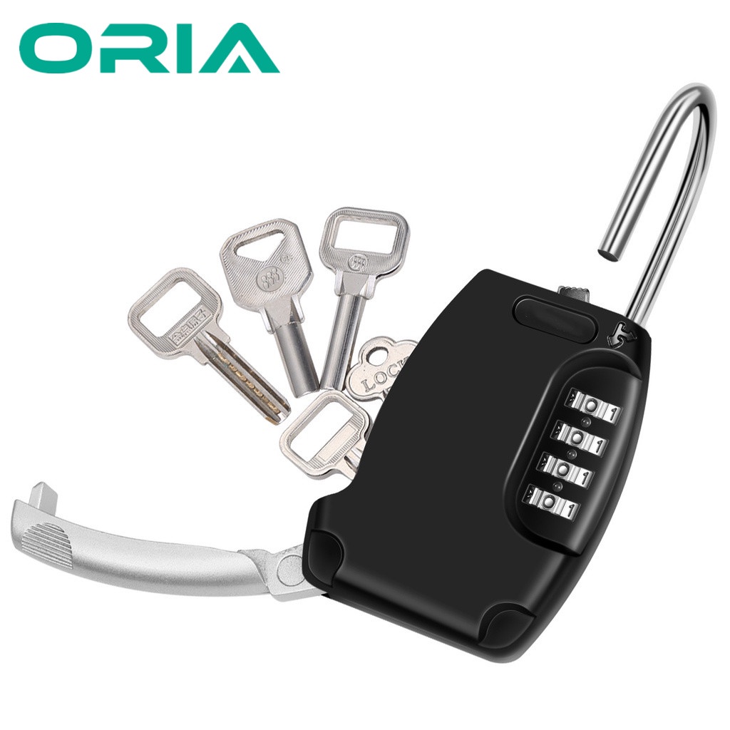 Oria Portable 4 Digit Key Storage Lock Box With Shackle Shopee Malaysia