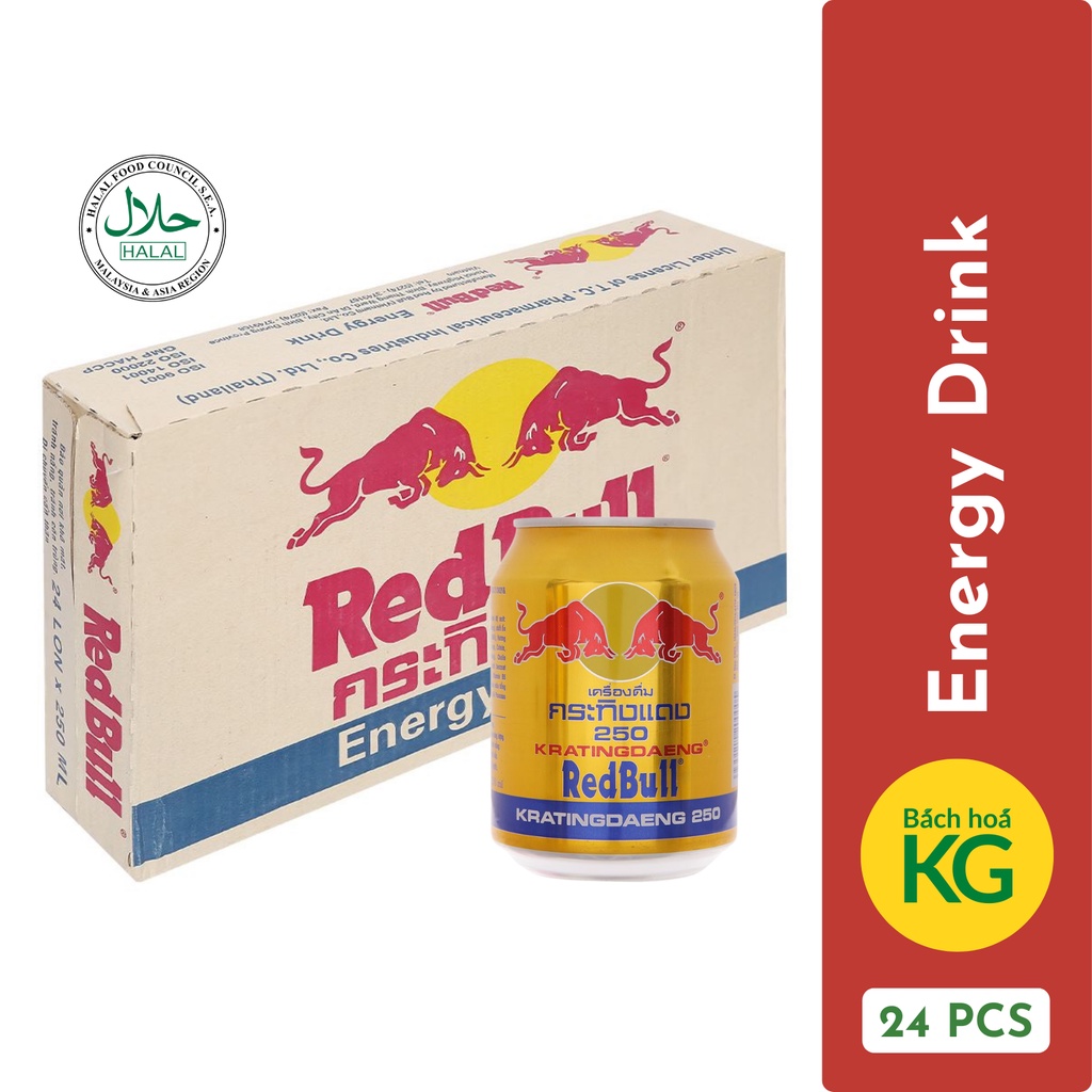 [Carton Deal] 24 cans of Red Bull energy drink 250ml - 1 thung Red Bull ...