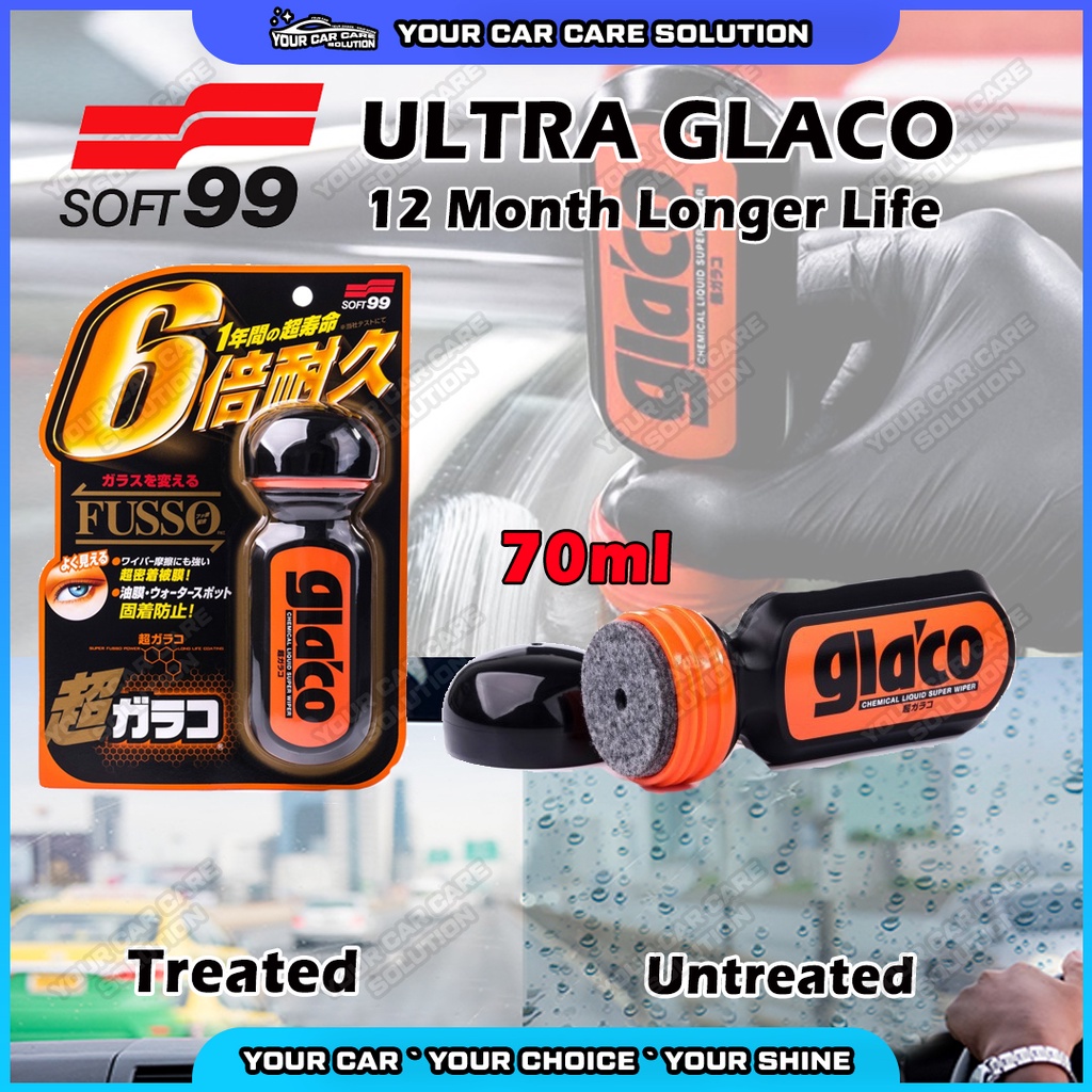 ORIGINAL Soft 99 Soft99 Ultra Glaco Glass Coat 70ml Rain Repellent Exterior Glass Windscreen Car ...