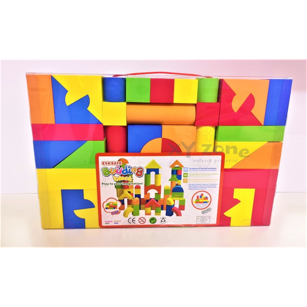 Eva Foam Building Block 54pcs Kids Play | Shopee Malaysia