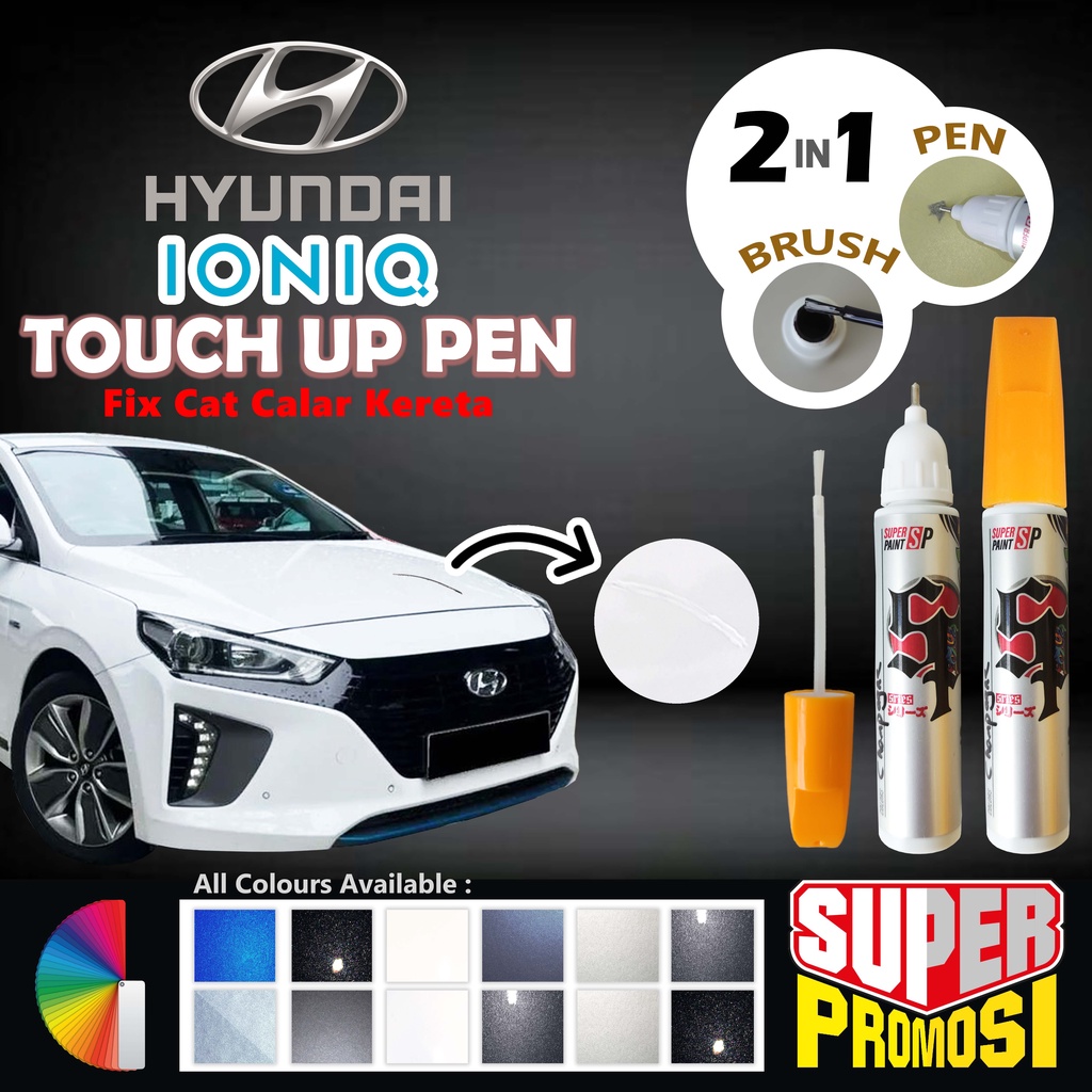 HYUNDAI IONIQ Touch Up Pen 2in1 Pen And Brush DIY Scratch Repair Car ...