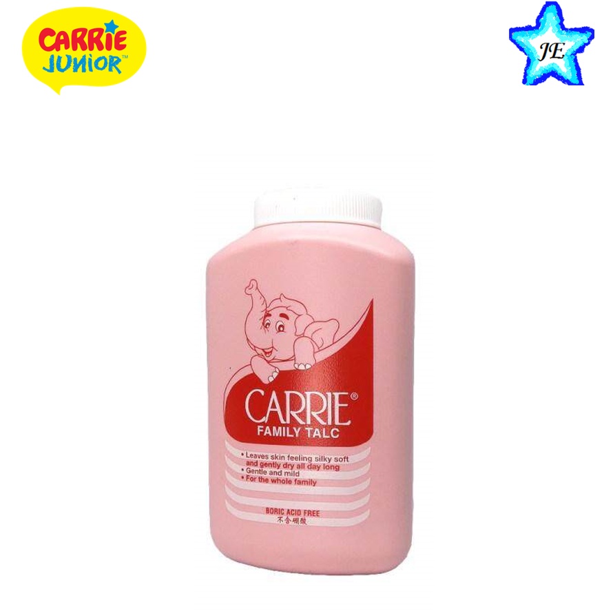 Carrie Junior Family Talcum Powder/ Bedak Wangi Untuk Kegunaan ...