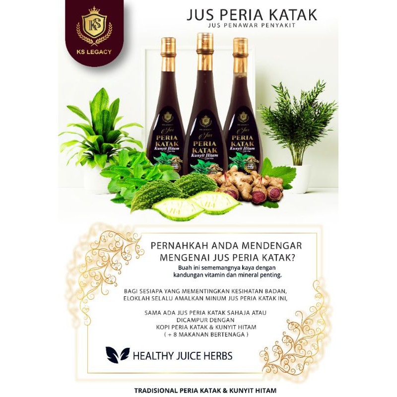 Jus Peria Katak Dan Kunyit Hitam | Shopee Malaysia