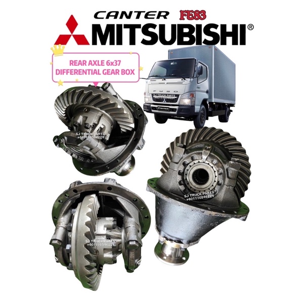 MITSUBISHI CANTER FUSO FE83 REAR AXLE 6x37 20T DIFFERENTIAL GEAR BOX ...
