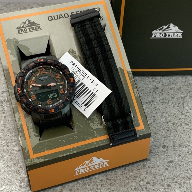 READY STOCK 100% ORIGINAL CASIO PRO TREK PRT-B50 SERIES with Quad Sensor and Smartphone Link ...
