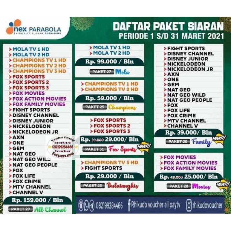 Top Up NEX Para / Matrix 6 BULAN | Shopee Malaysia