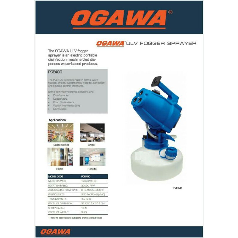 ULV FOGGER SPRAYER DISINFECTION | Shopee Malaysia
