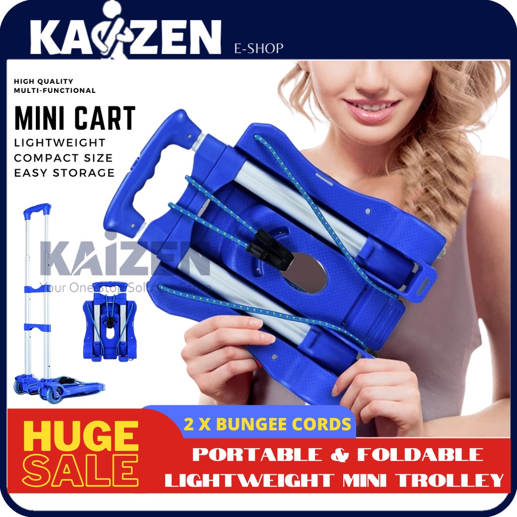 Multi Functional Mini Portable/Fordable Trolley / Troli Pasar | Shopee ...