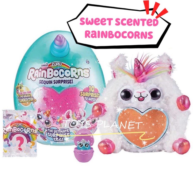 ZURU RAINBOCORNS SWEET-SCENTED SEQUIN SURPRISE SERIES 2 (9202) | Shopee ...