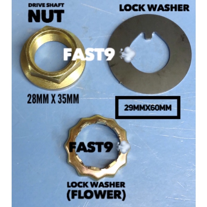 FRONT LOCK WASHER / DRIVE SHAFT NUT FOR HINO DUTRO 3 TON (1PCS PRICE ...