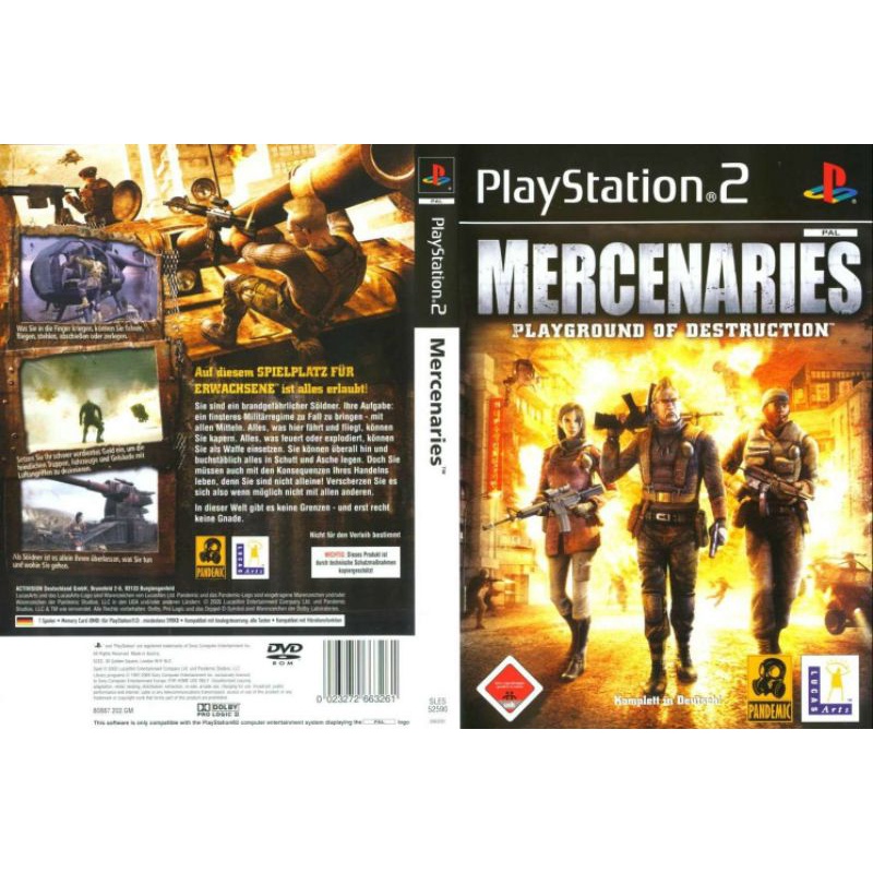 PS2 CD DVD GAMES (Mercenaries: Playground of Destruction) English ...