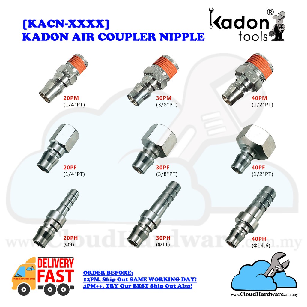 1PCS X [KACN-XXXX] 100% Original KADON AIR COUPLER NIPPLE Air Hose ...