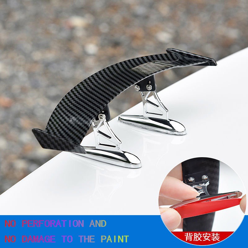 Car carbon fiber mini tail Car Rear Spoiler Mini Spoiler Wing Small ...