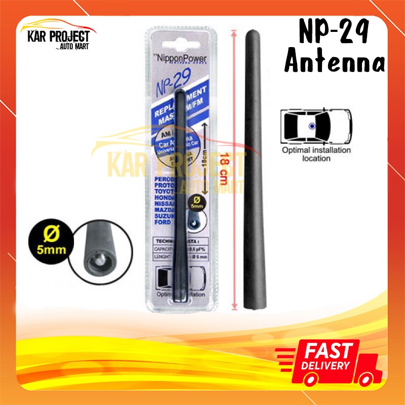 NIPPON POWER NP-29 Car Antenna Replacement Car Stereo Antenna AM/FM For PERODUA MYVI ALZA VIVA ...