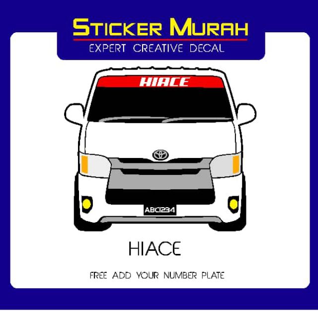 STIKER KERETA. Stiker Van Hiace | Shopee Malaysia