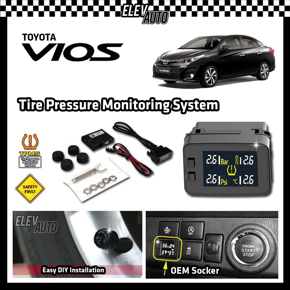 Toyota Vios Tire Pressure Monitoring System TPMS (SIRIM Certified) | Shopee Malaysia