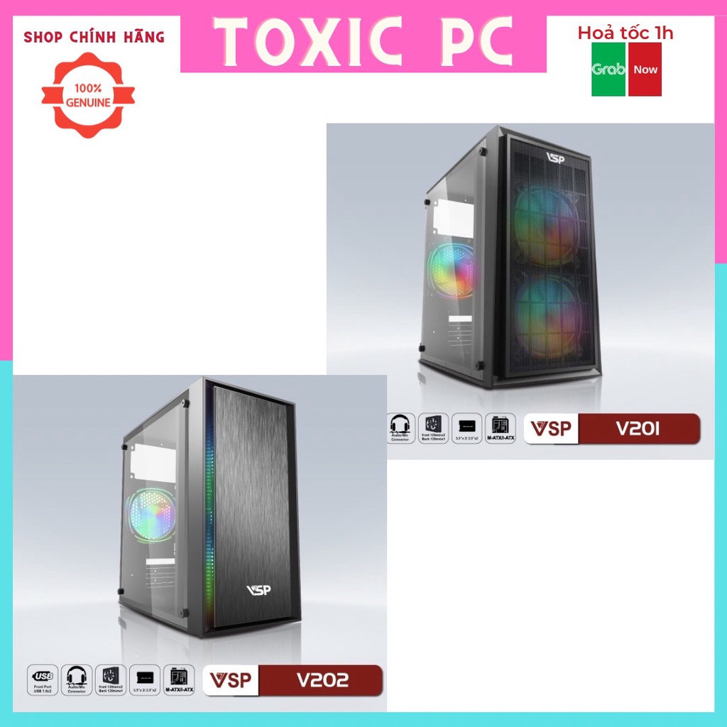 Case VSP V201, V202 (Standard mATX) Transparent Side Cover (Without Fan) | Shopee Malaysia