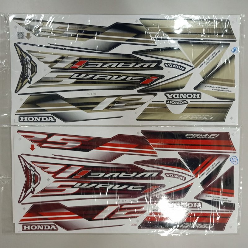HONDA WAVE 125i (3) BODY STICKER/ STRIPE STICKER SET DESIGN | Shopee ...