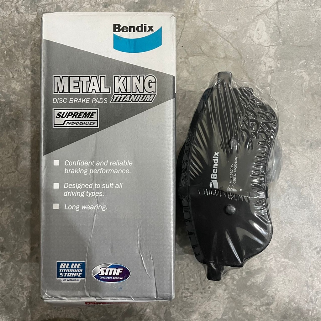 BENDIX METAL KING TITANIUM DISC BRAKE PAD FRONT PROTON IRIZ 1.3 1.6 14 ...
