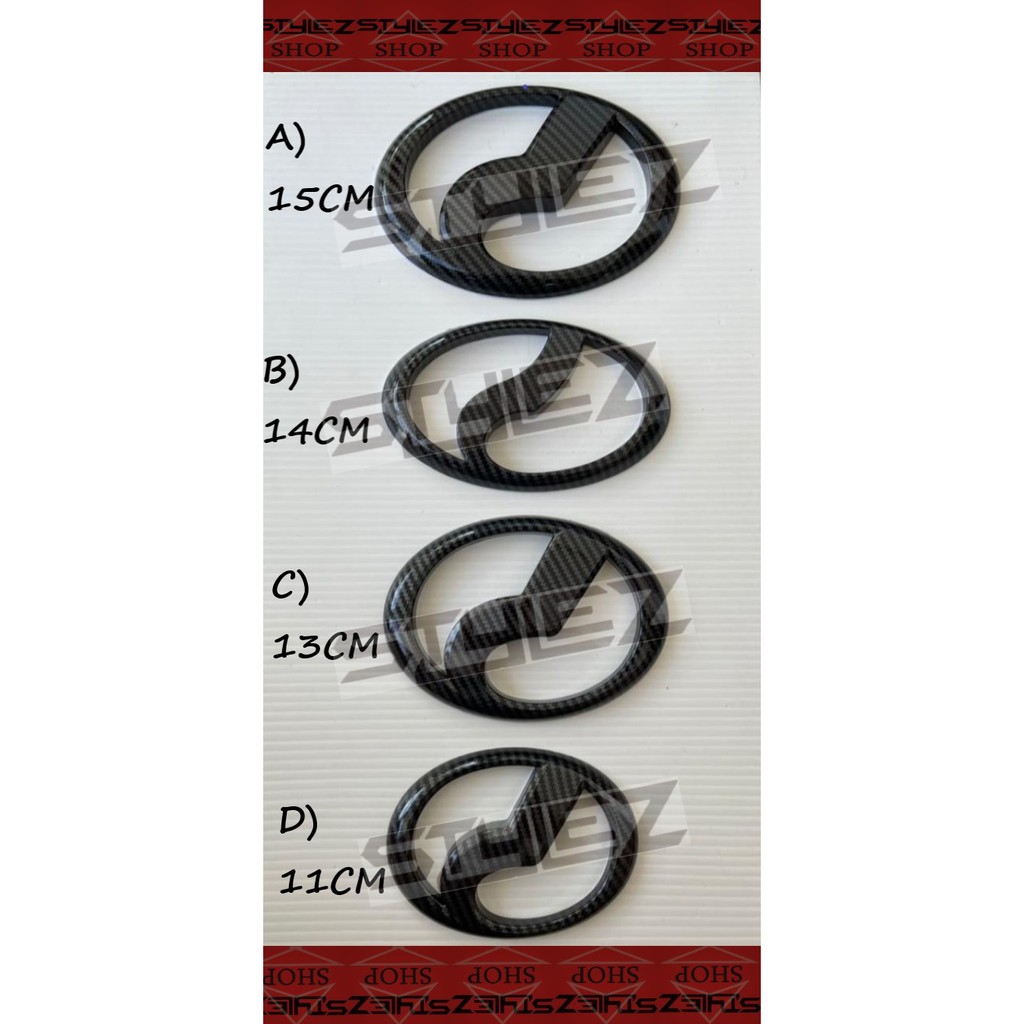 EMBLEM LOGO FOR PERODUA LOGO BLAKC COLOR | Shopee Malaysia