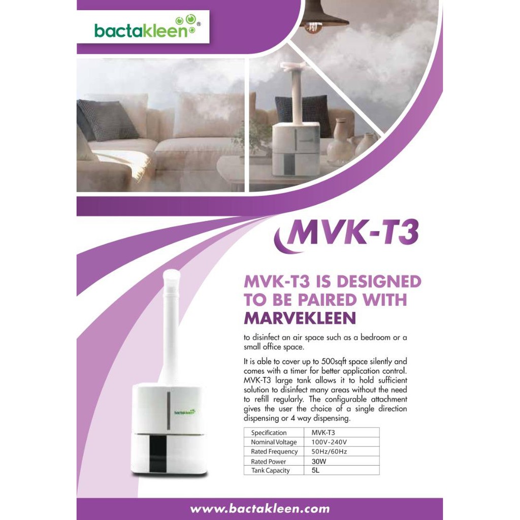 Bactakleen MVK-T3 Disinfectant Diffuser | Shopee Malaysia