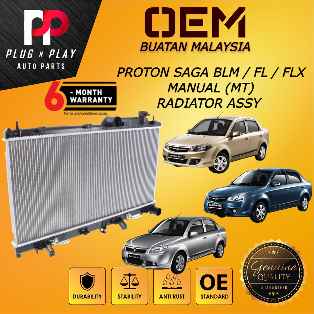 RADIATOR - PROTON SAGA BLM / FL / FLX MANUAL (MT) | Shopee Malaysia