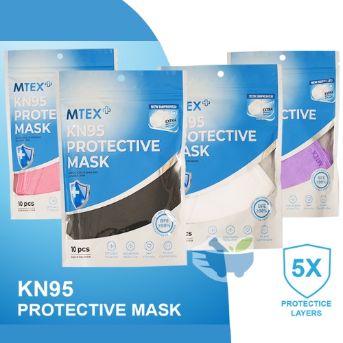 MTEX KN95 Disposable Medical Mask 10 Pcs / MTEX KIDS KN95 Disposable ...