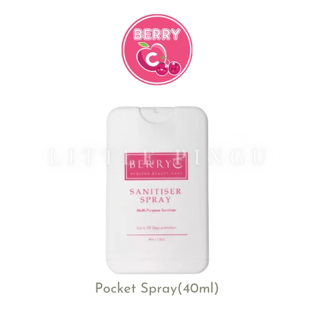 BERRY C Pocket Sanitizer (40ml) Nano Film Coating Protection (Non ...