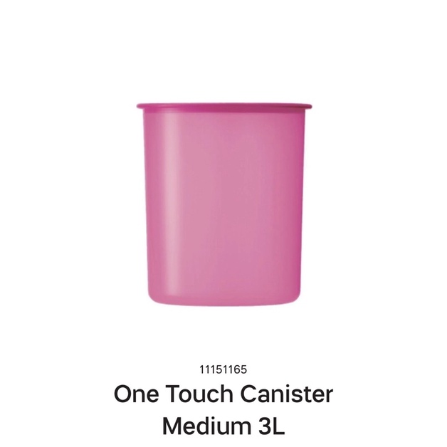 Tupperware One Touch Canister Medium 3L (1pc) | Shopee Malaysia