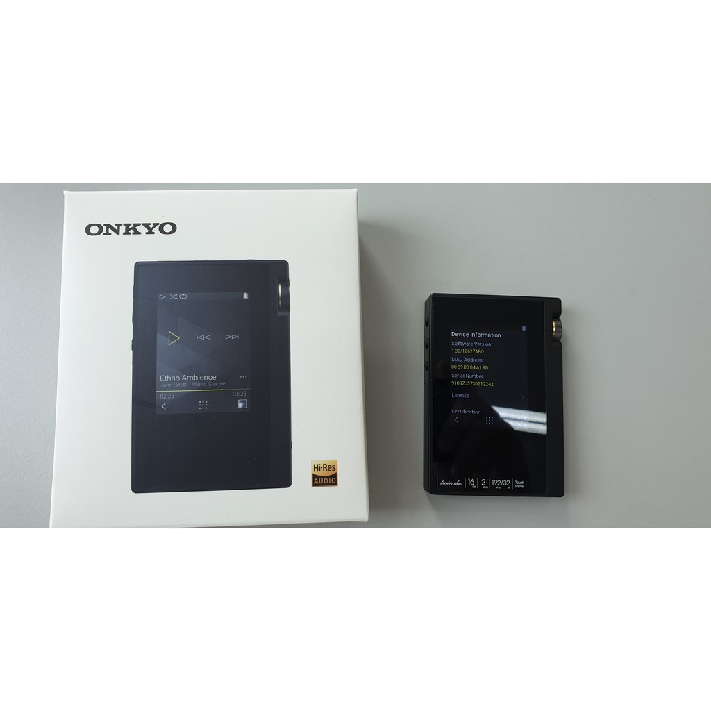 (USED) ONKYO HI-RES DP-S1(B) Rubato Digital Audio Player with original leather pouch & Onso 2 ...