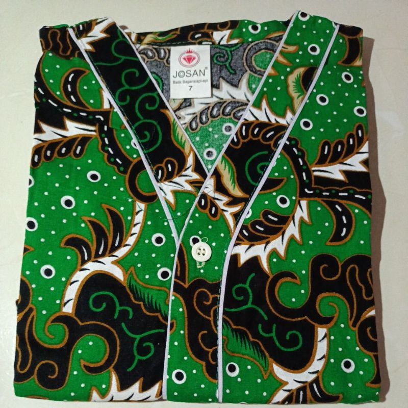 Wholesale Children's Bagan Batik Pajamas no.7 (6 - 7 years) | Shopee ...