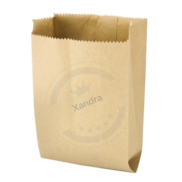 4/5/6S Brown Paper Bag Food Wrapper / Kertas Coklat 5s/6s 100pcs/pck ...