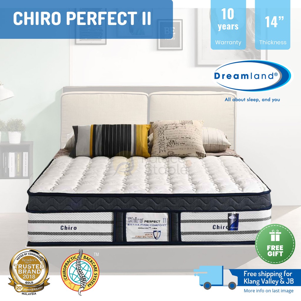 *CLEARANCE* Dreamland Chiro Perfect 2 Mattress, Preferred Series (Queen ...