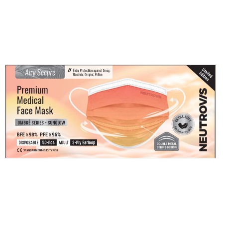 Neutrovis Medical Face Mask 3ply - Sunglow (Airy Secure Ombre Series ...