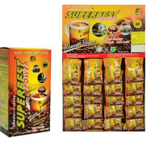 Kopi Campuran Super Best Power Kotak/ Papan | Shopee Malaysia